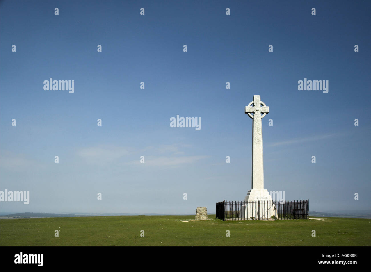 The Tennyson Monument, Tennyson Down, Totland, Isle of Wight, England ...