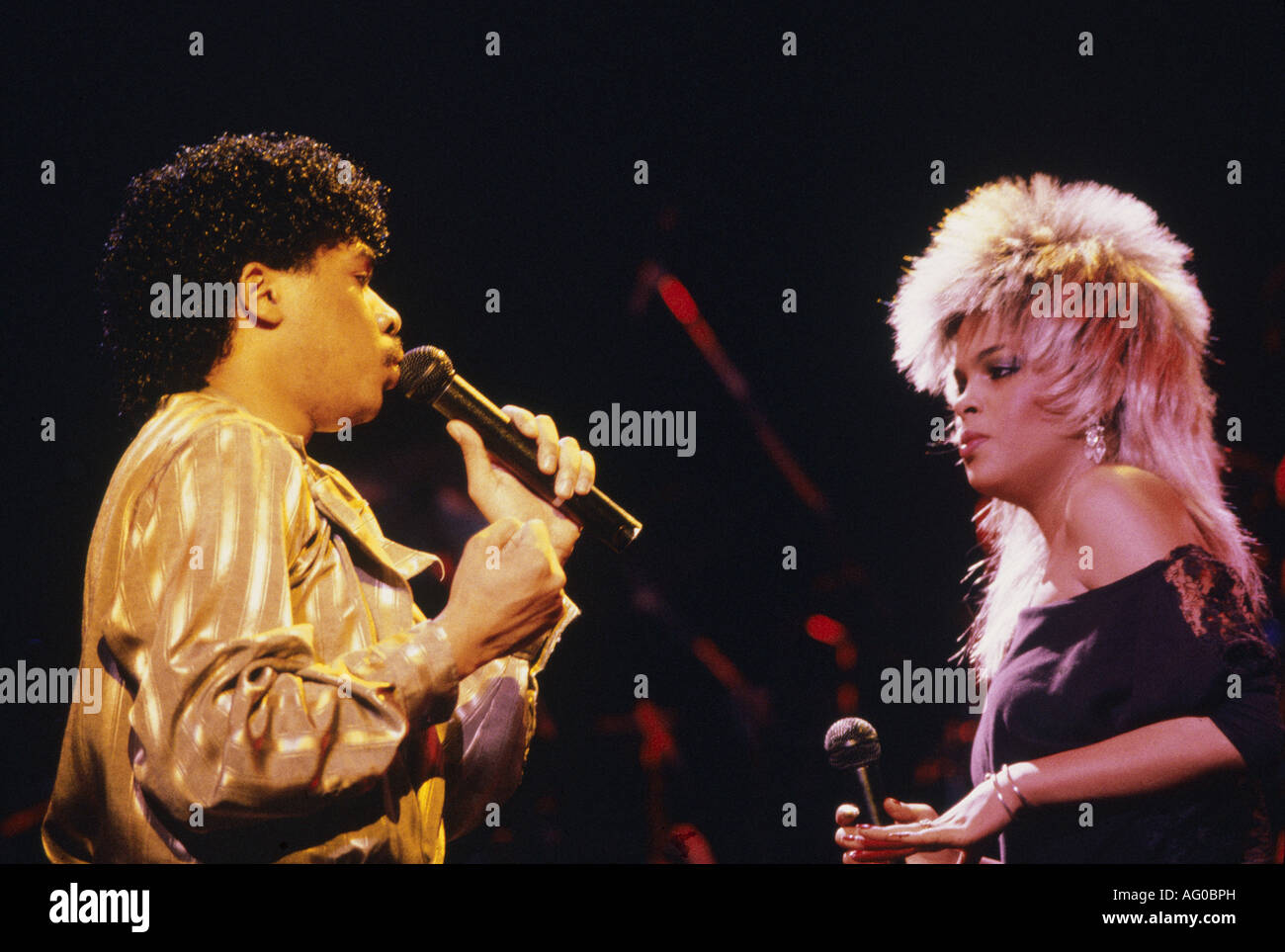 ATLANTIC STARR - US group in 1986 with Sharon Bryant at right Stock ...