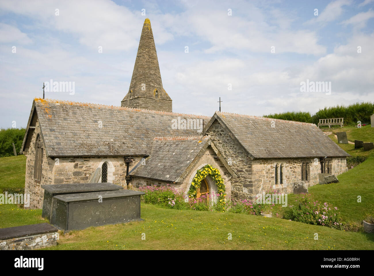 St Enodoc Church, North Cornwall, England, UK Stock Photo - Alamy