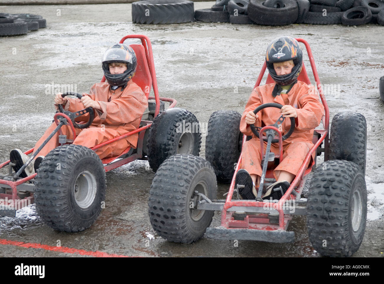 Cross cart drivers Stock Photo - Alamy