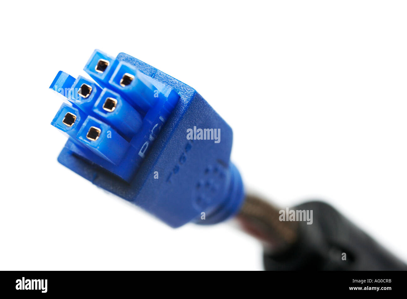 6 Pin PCI E PC Power connector Stock Photo - Alamy