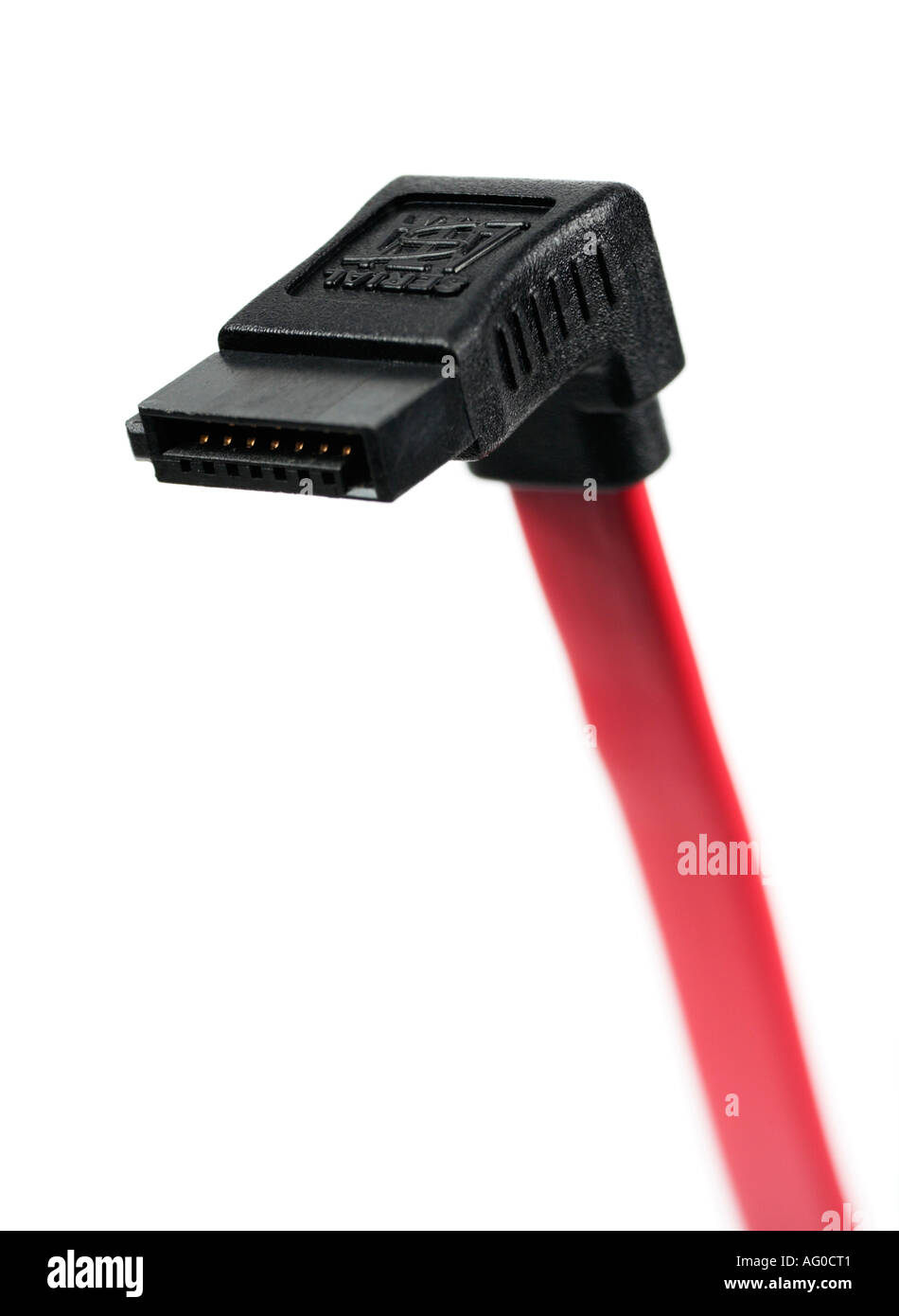 Right angled male SATA connector Stock Photo - Alamy