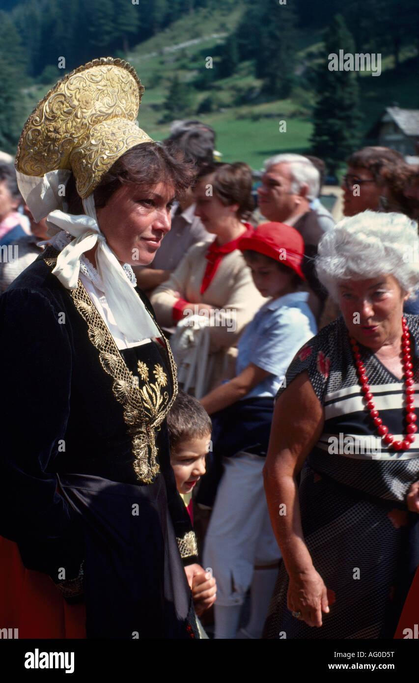 Monte Rosa Italy Religious Procession Stock Photo - Alamy