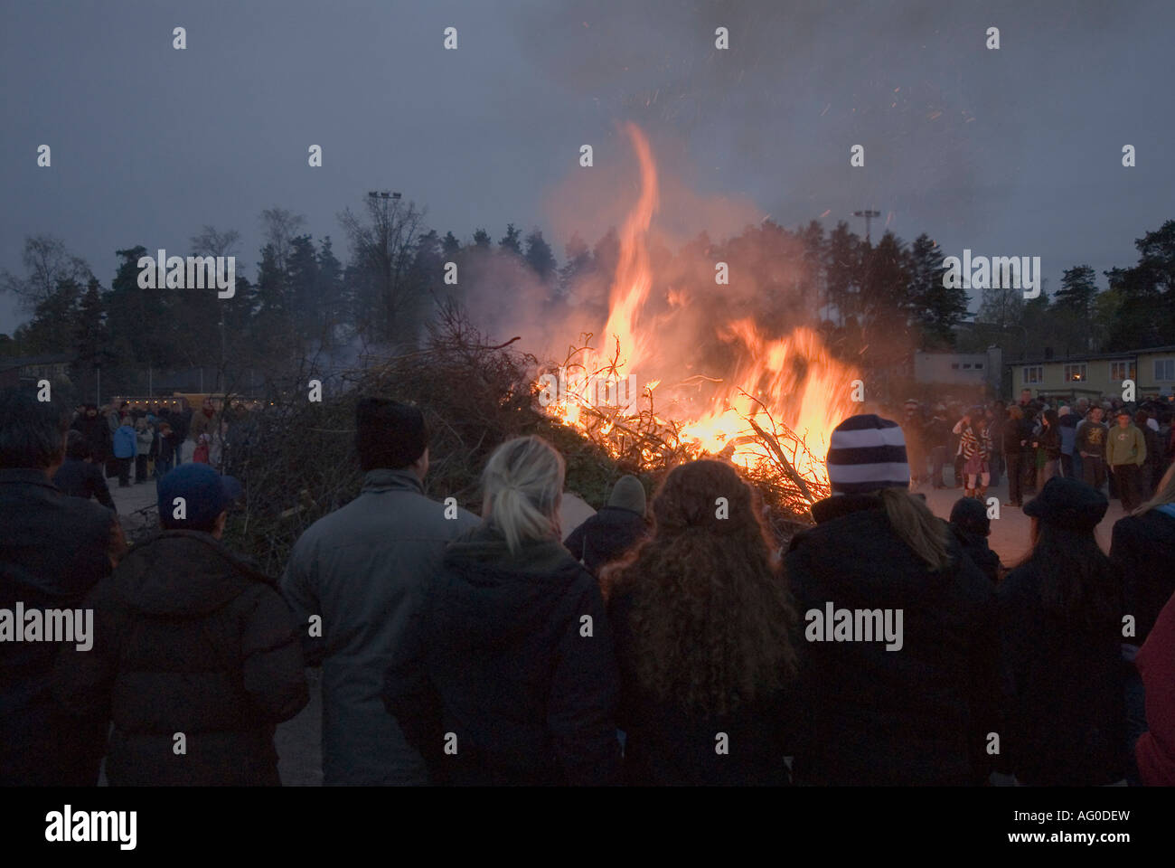 Valpurgis fire in Sweden Stock Photo - Alamy