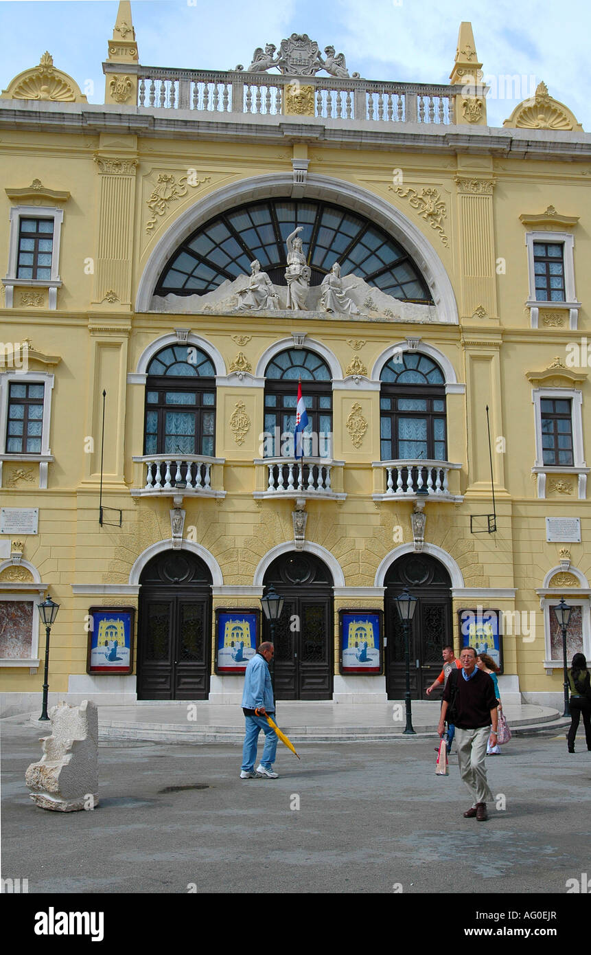Theatre Building Split Croatia Stock Photo - Alamy