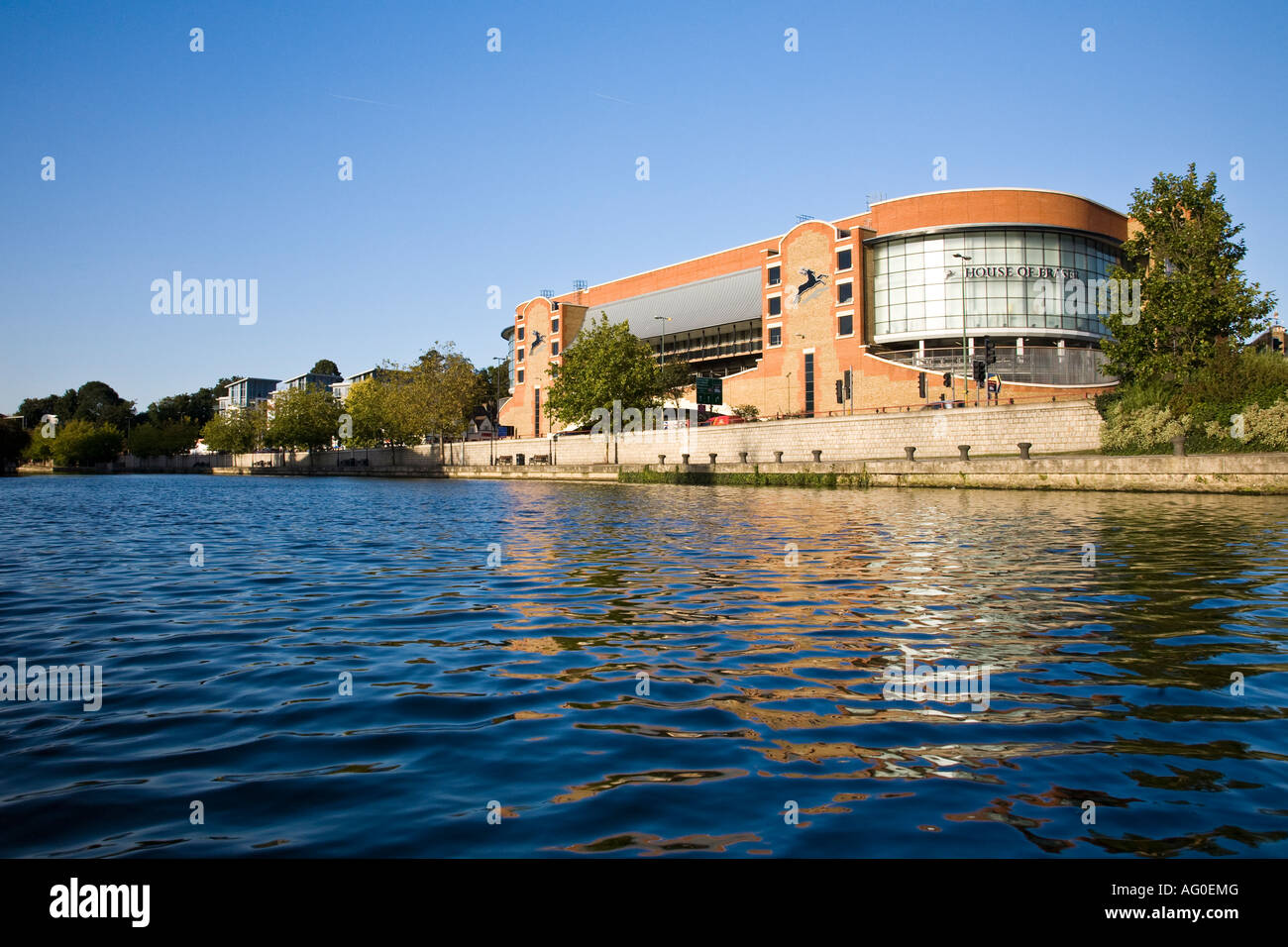 Fremlin Walk shopping centre on the River Medway in Maidstone, Kent ...
