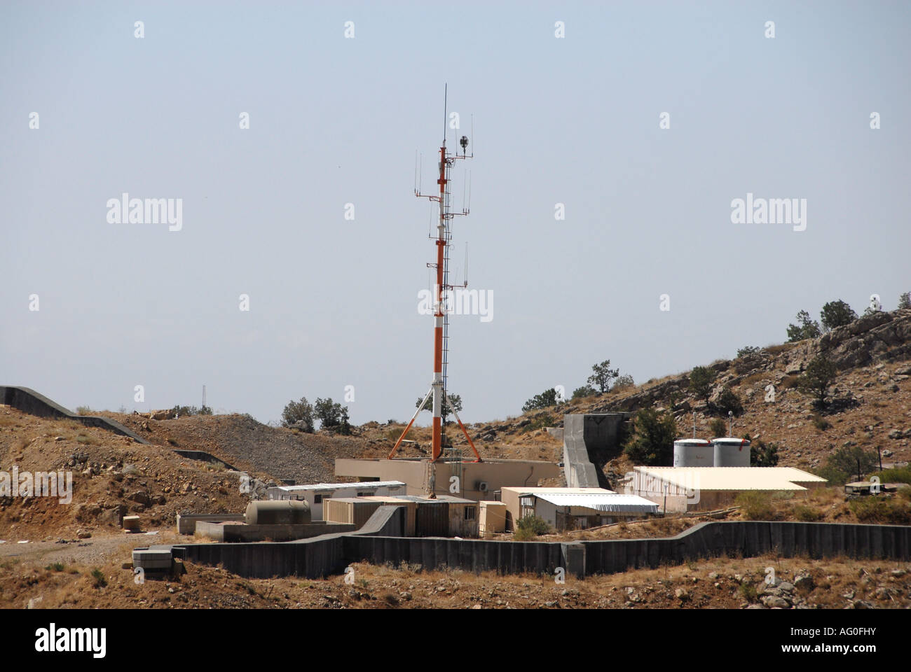 Israeli military base on top of Mount Hermon, Golan Heights Israel ...