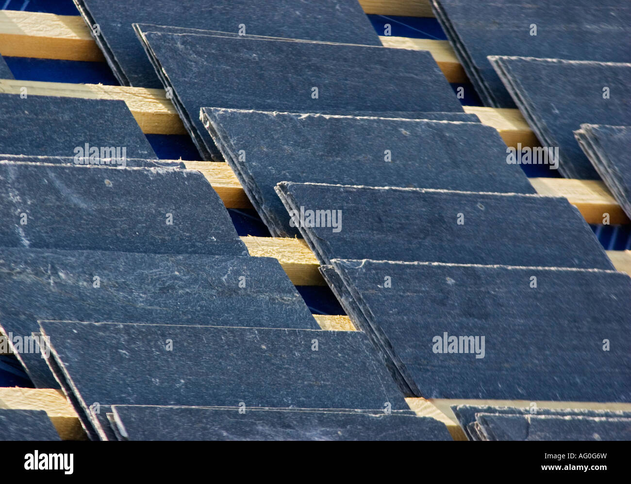 Pattern of roof tiles,Cornwall,England,UK Stock Photo - Alamy