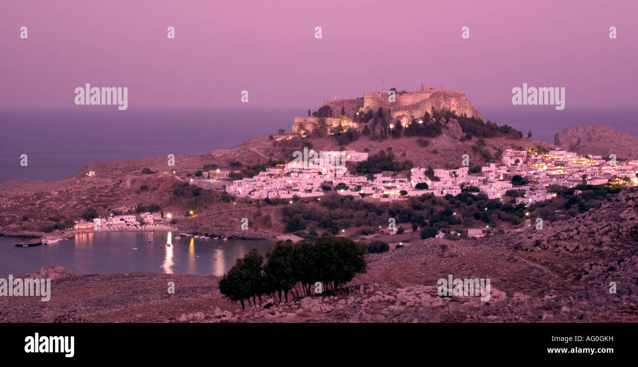 Lindos sunrise hi-res stock photography and images - Alamy