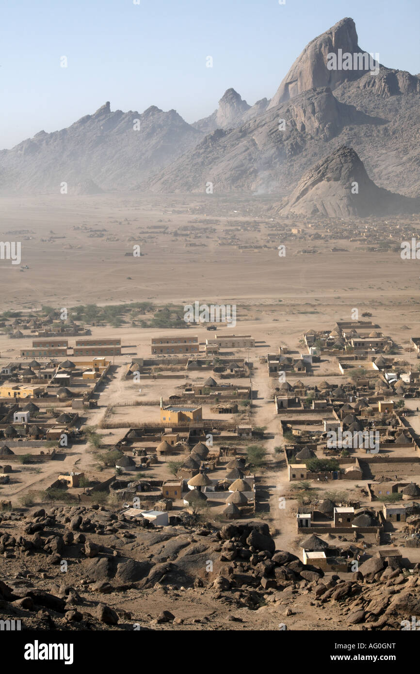The town of Kassala at the foot of the Taka Mountains, Sudan, Africa ...