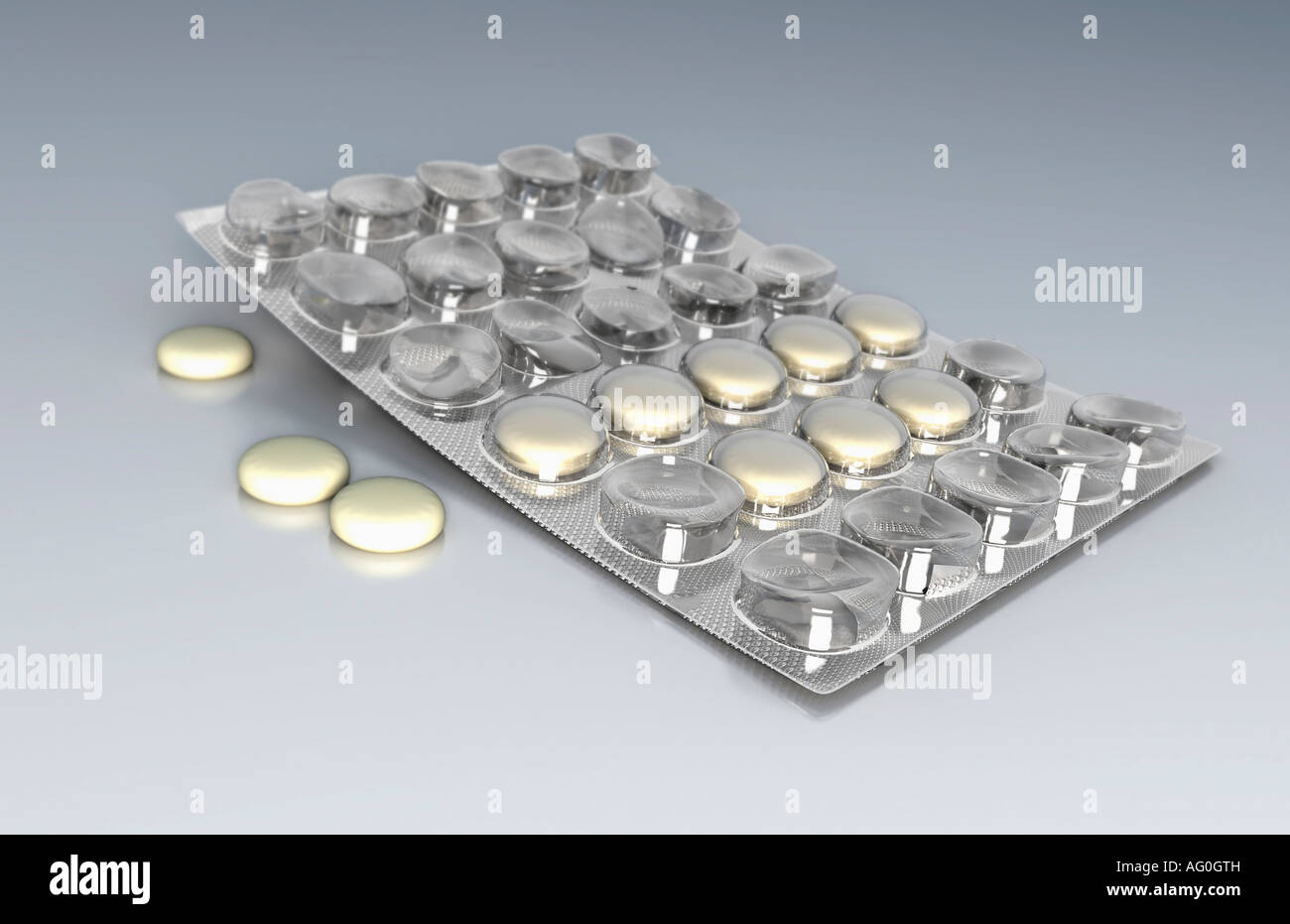 Packet of tablets Stock Photo - Alamy