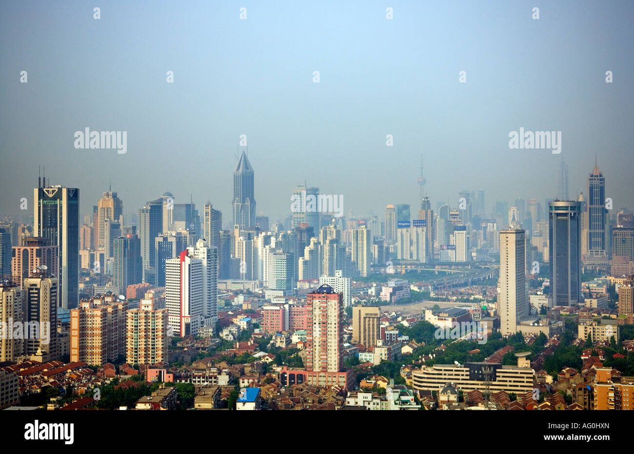 Shanghai Puxi cityline Stock Photo - Alamy