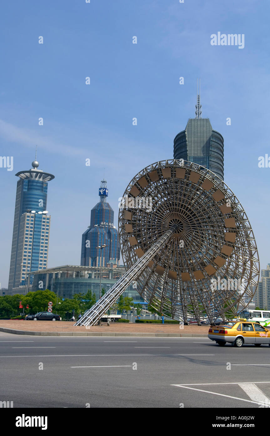 sundial sculpture in the Century garden of Shanghai Stock Photo - Alamy