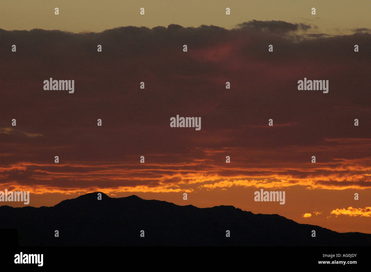 sunset west utah Stock Photo - Alamy