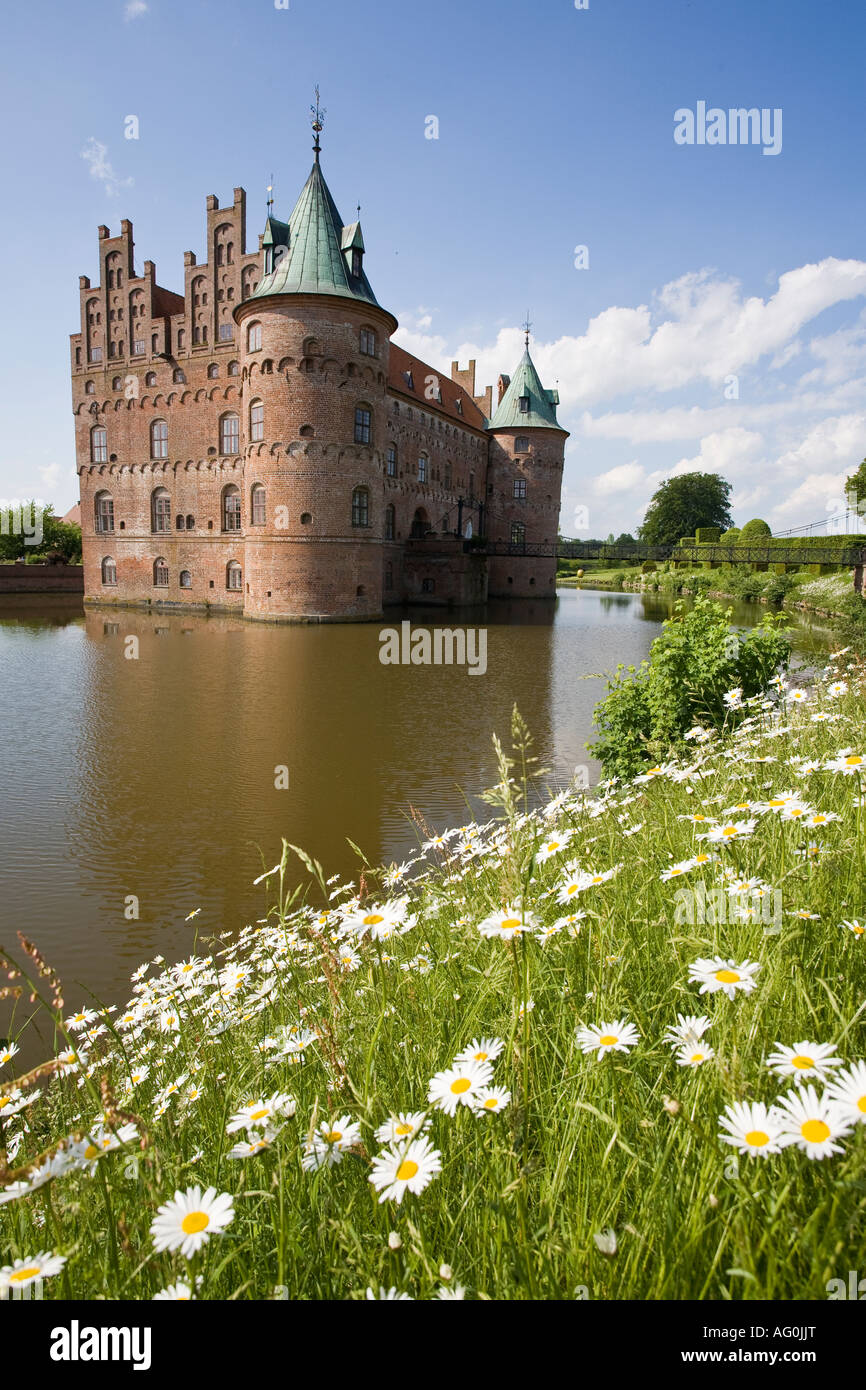 Daisy Edged Moat The castle with its romantic round tower sits in its ...