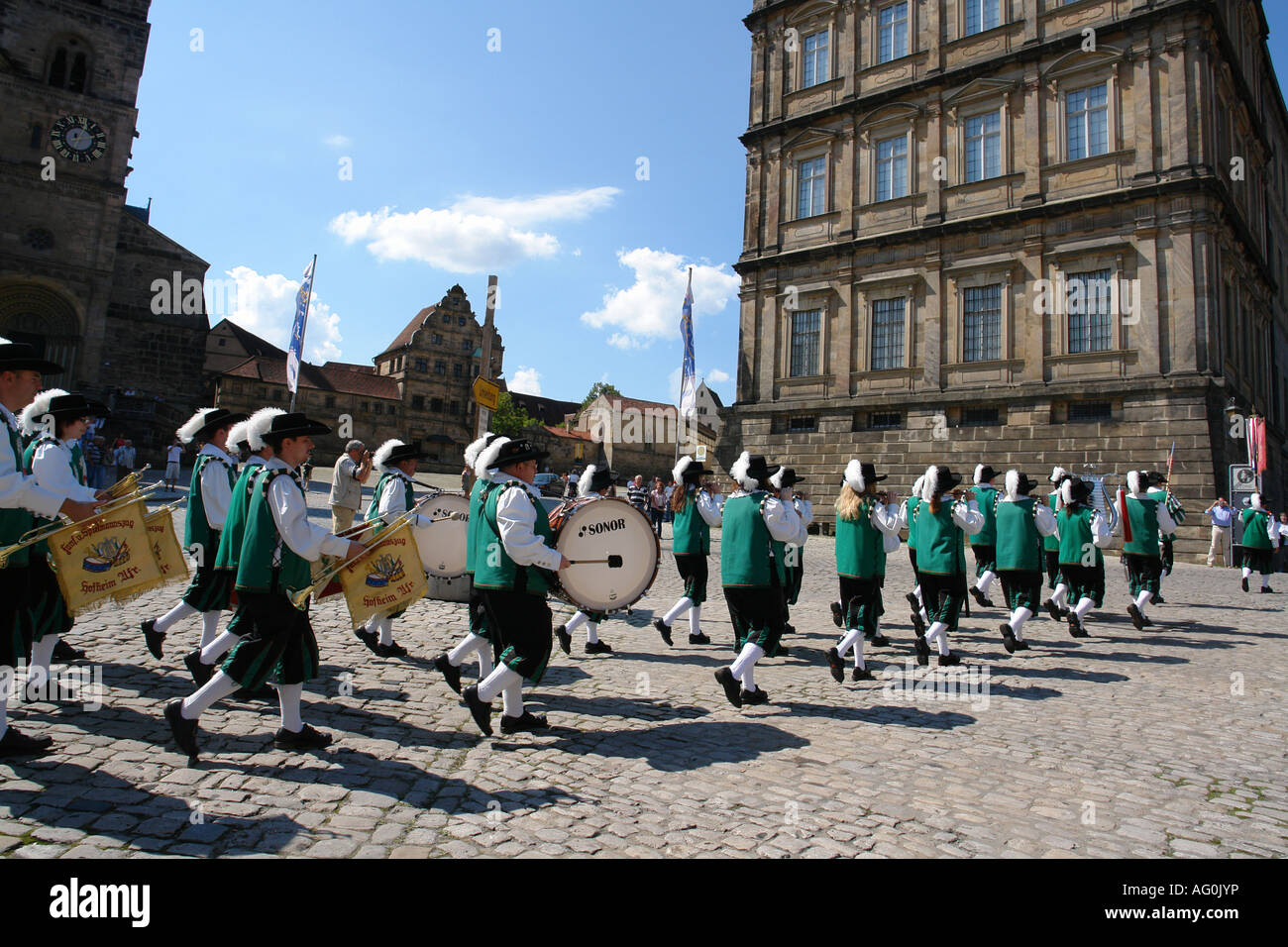 Music parade at Domberg Bamberg Upper Franconia Bavaria Germany Stock ...