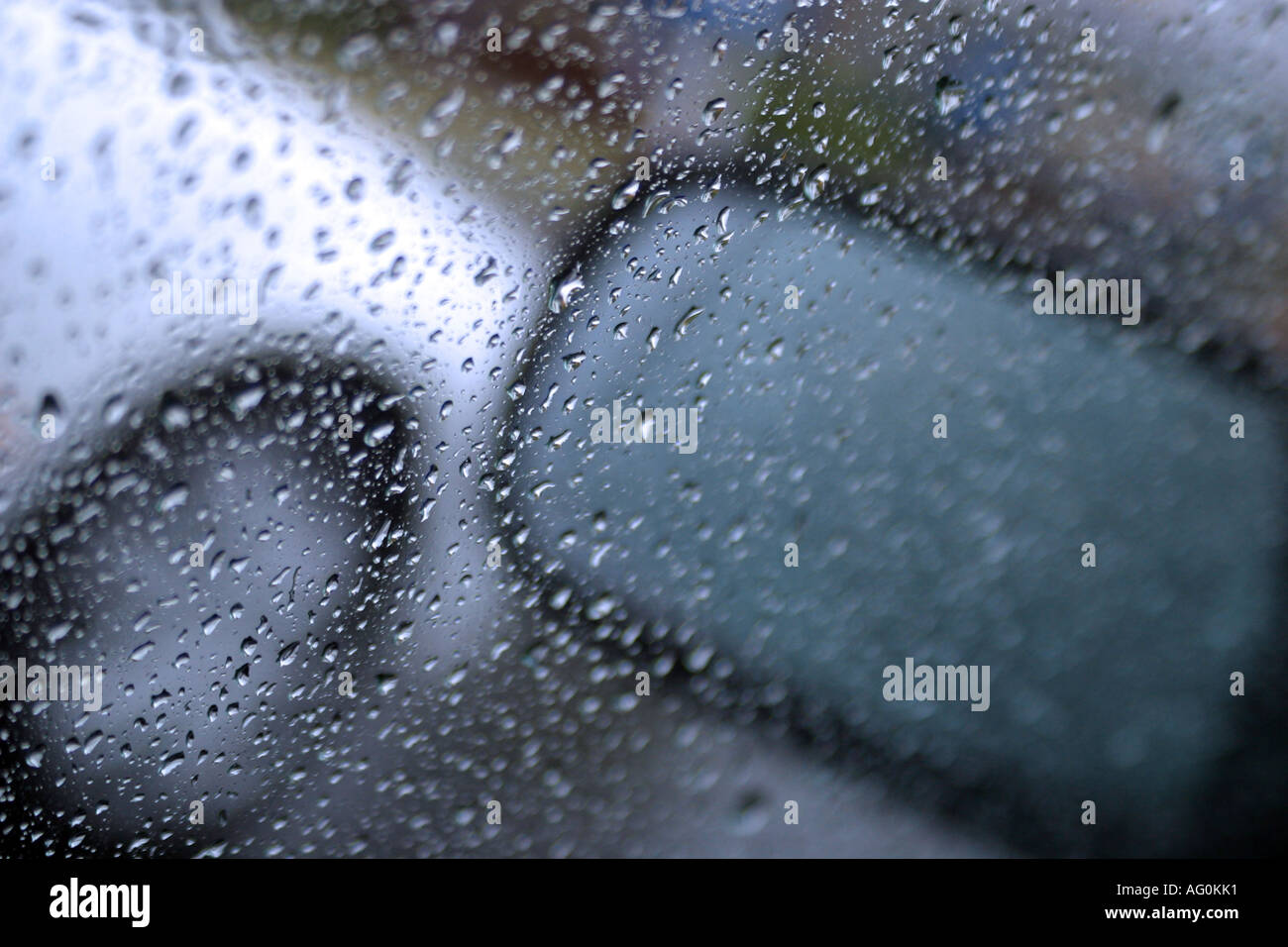 Rain drops on car window Stock Photo - Alamy