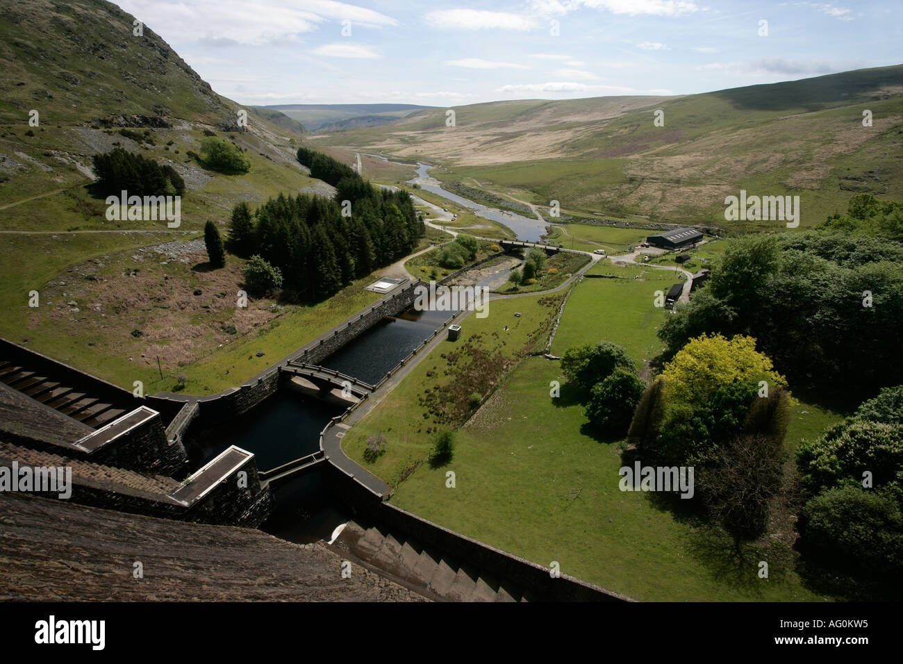 CLAERWEN DAM ELAN VALLEY WALES Stock Photo - Alamy