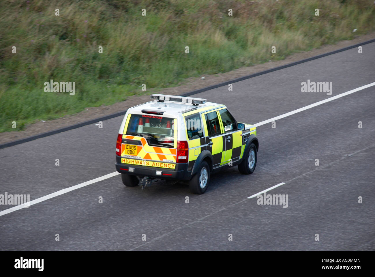 highways agency vehicle on the M62 Stock Photo - Alamy