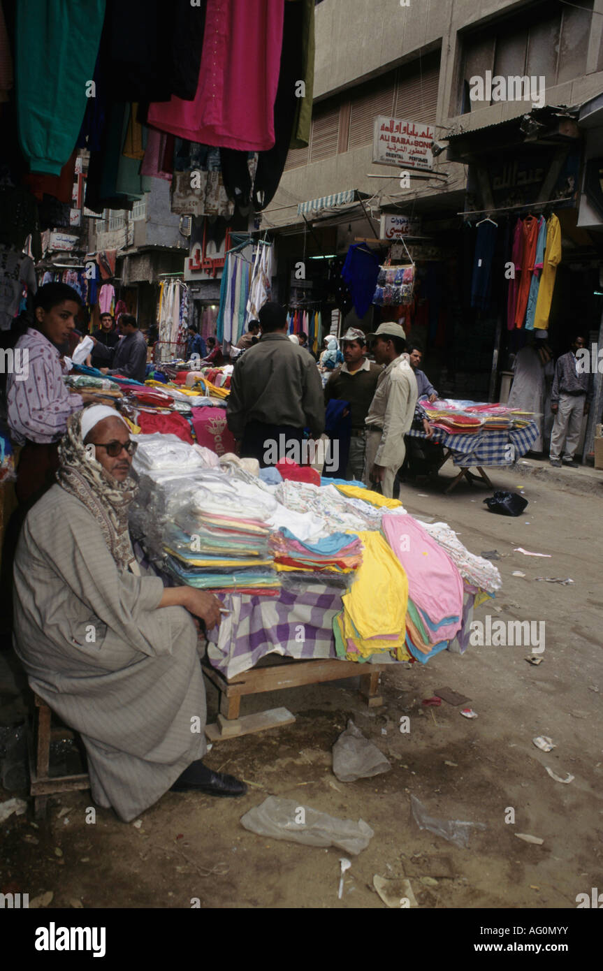 Merchant in Khan el Khalil market Cairo Egypt Stock Photo - Alamy