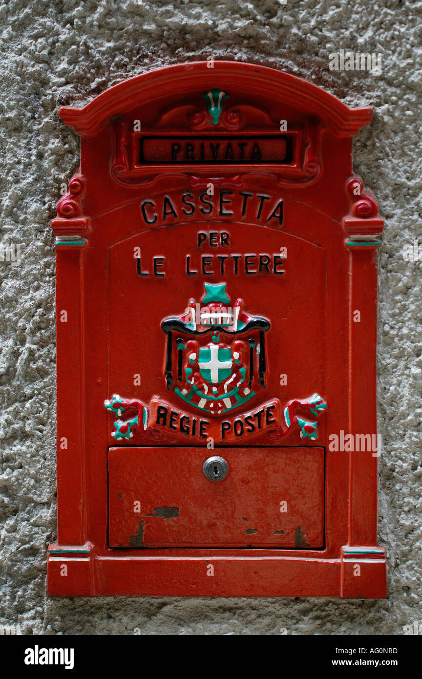 Post box, Malcesine, Italy, Lake Garda Stock Photo - Alamy