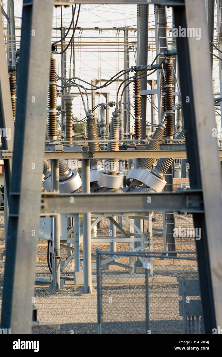 electrical insulators and utility equipment Stock Photo - Alamy
