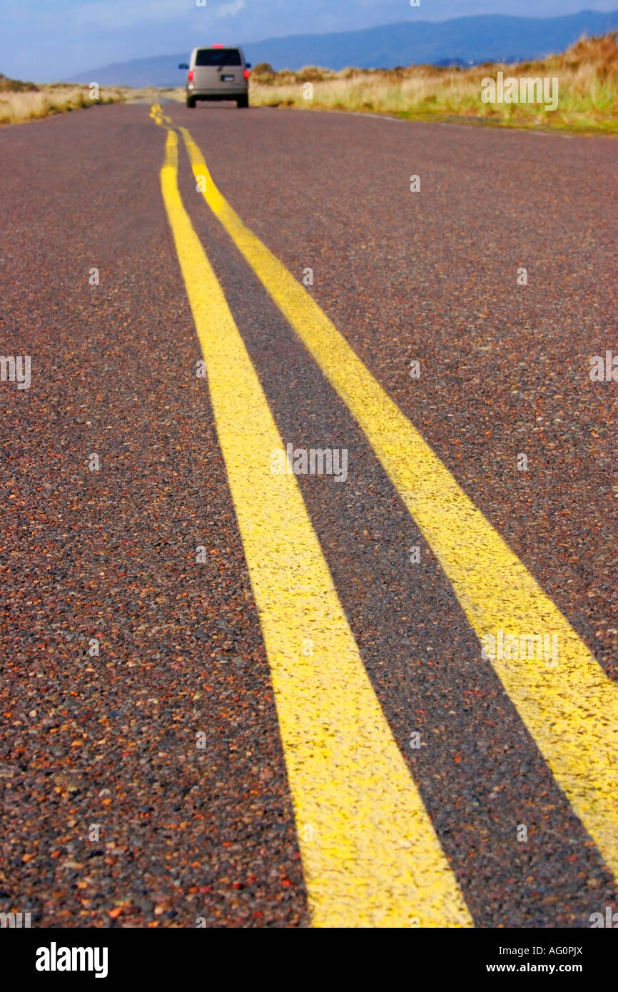 Van driving down the highway Stock Photo - Alamy