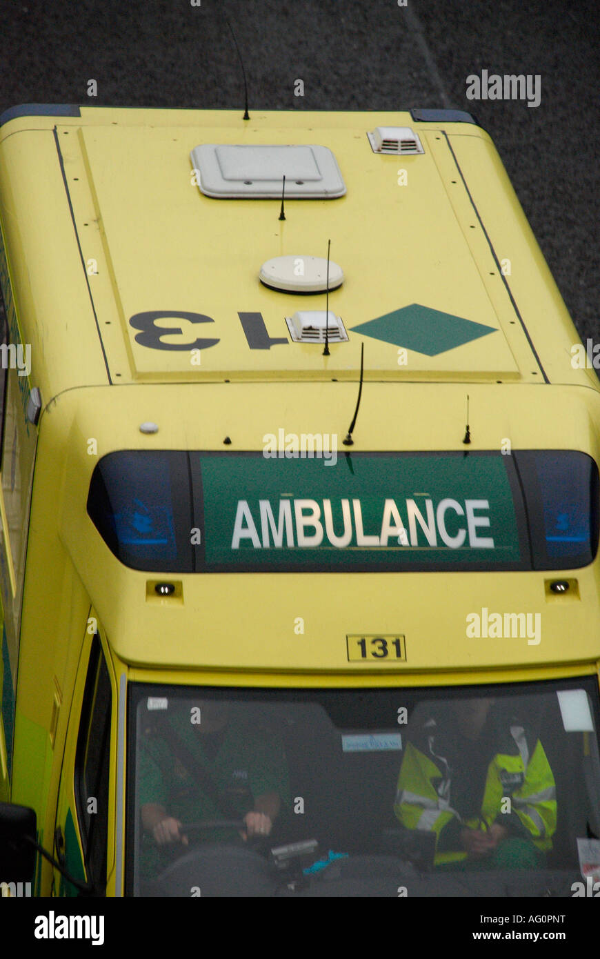 close up of ambulance on its way to an emergency Stock Photo - Alamy