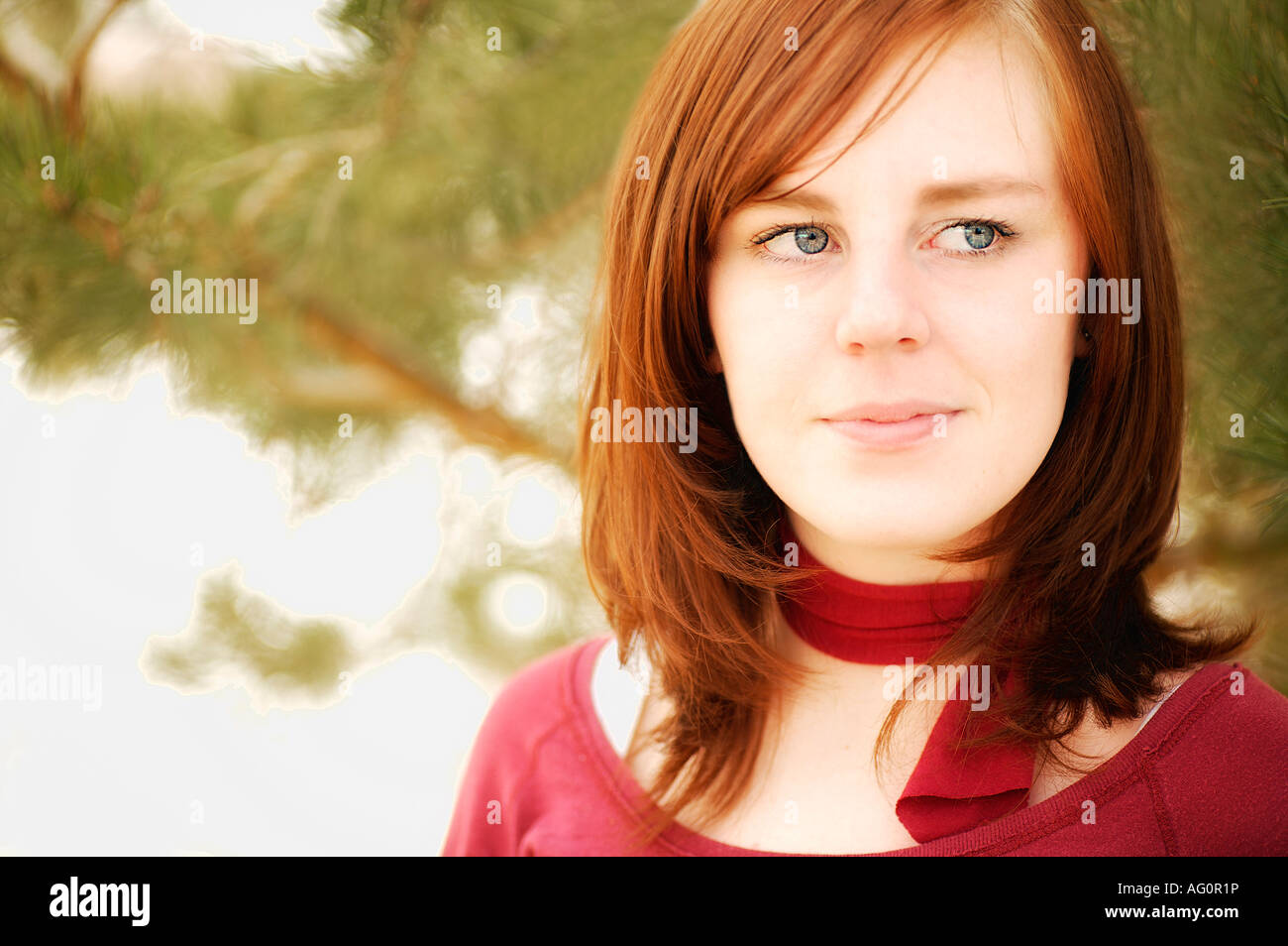 Woman in red hi-res stock photography and images - Alamy