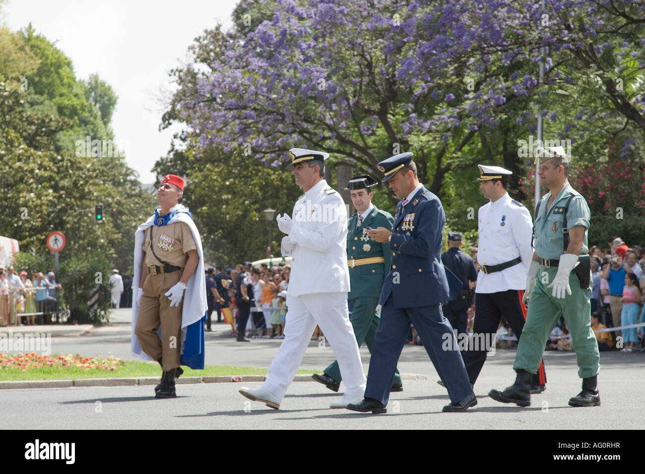 Different kinds of Spanish Army officers Stock Photo - Alamy