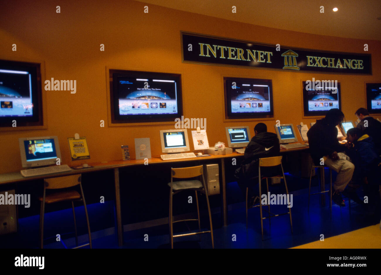 Internet Exchange At The Millennum Dome London Stock Photo - Alamy