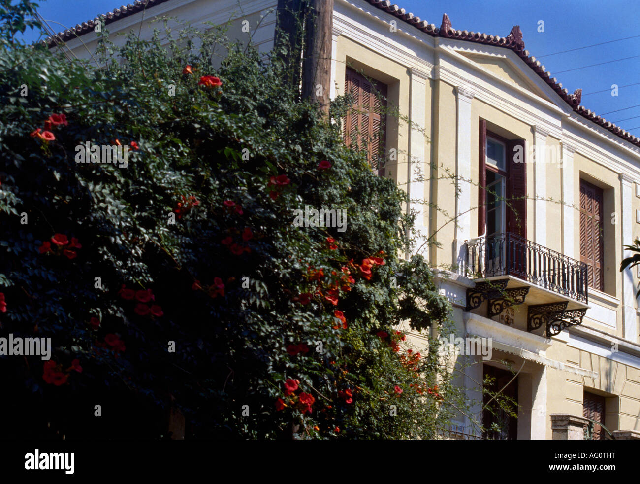 Samos Greece House Detail Stock Photo - Alamy