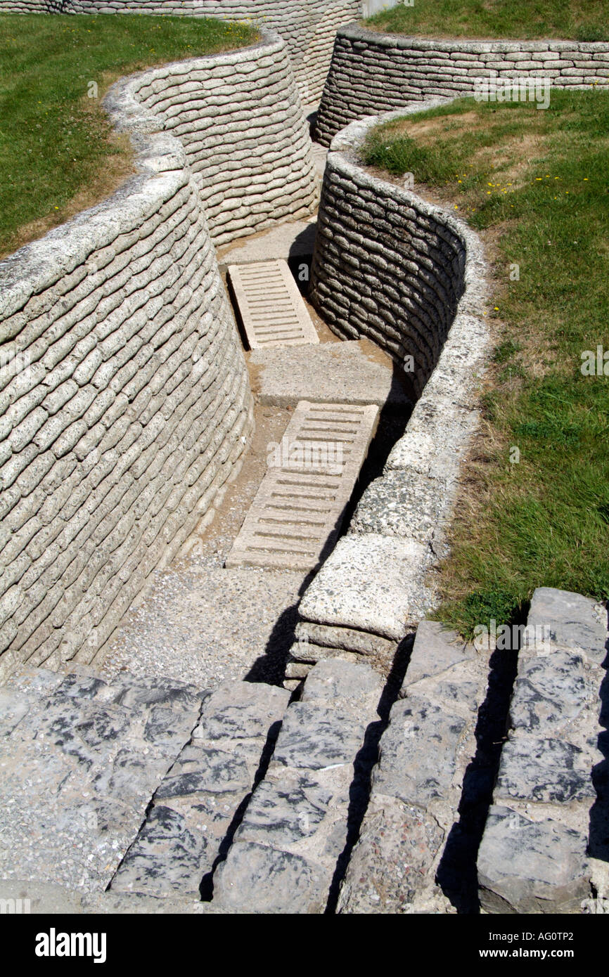 Vimy Ridge near Arras northern France. First World War trenches Stock ...