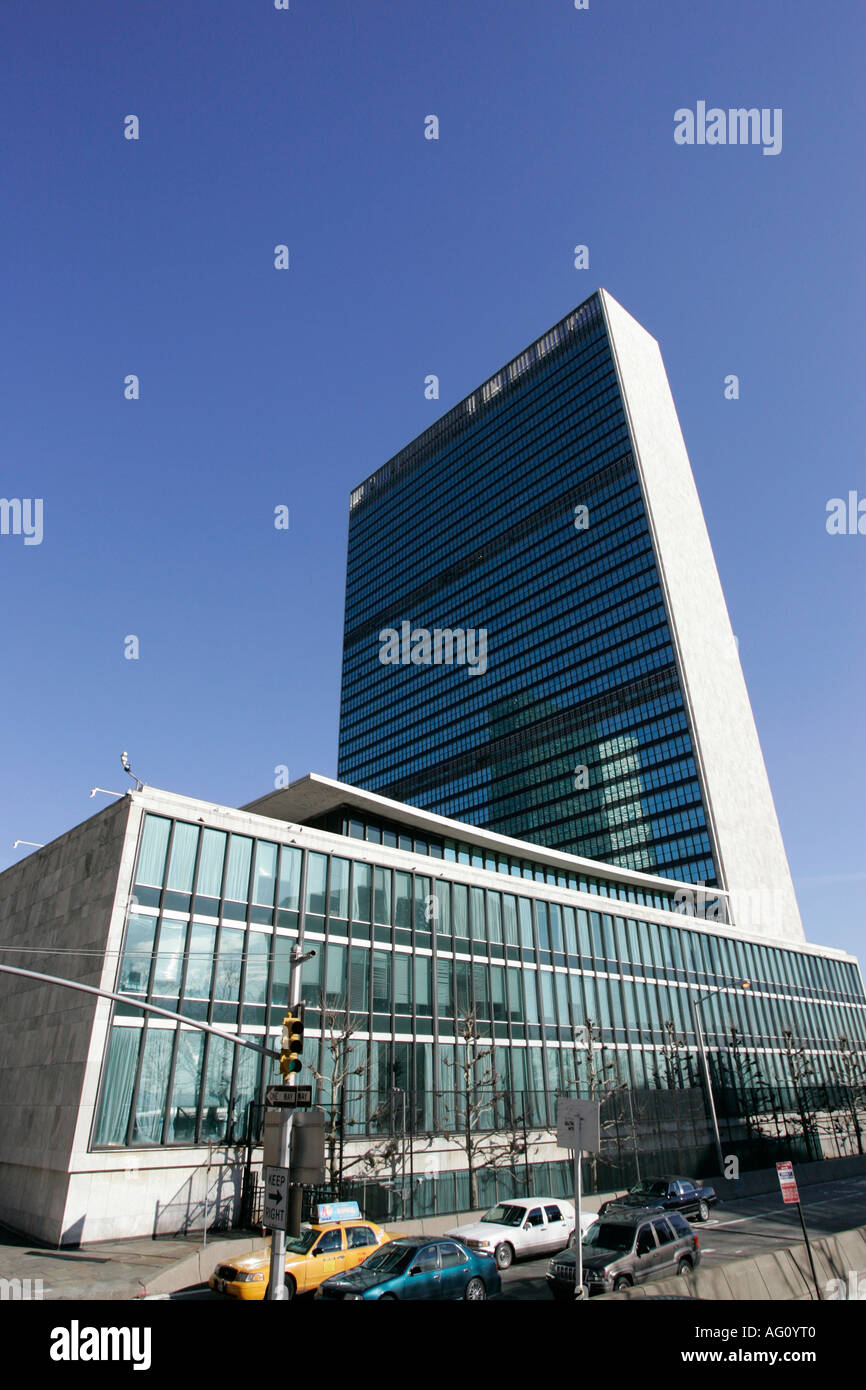 The united nations building not in session with dag hammarskjold ...