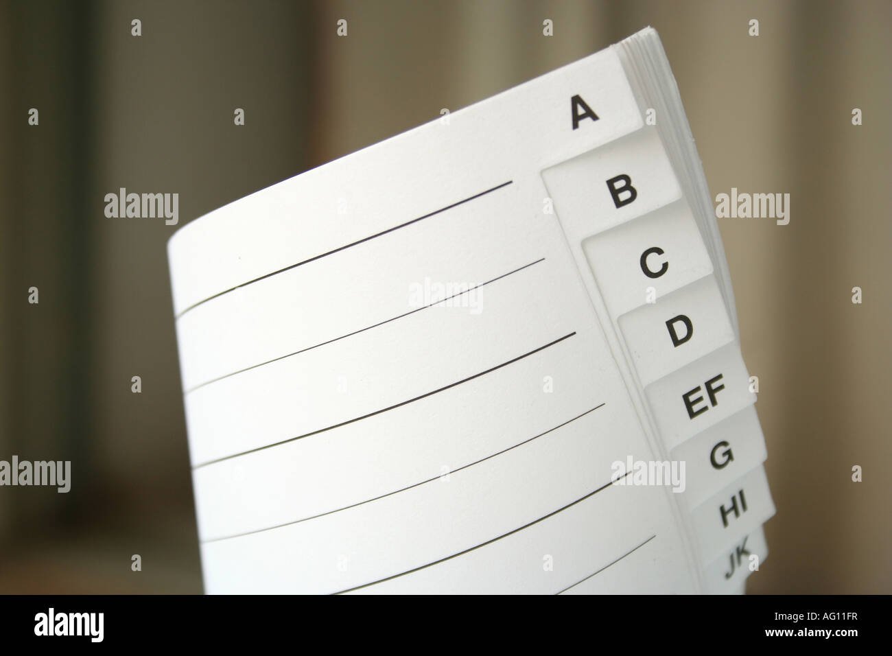 Letterindex hi-res stock photography and images - Alamy