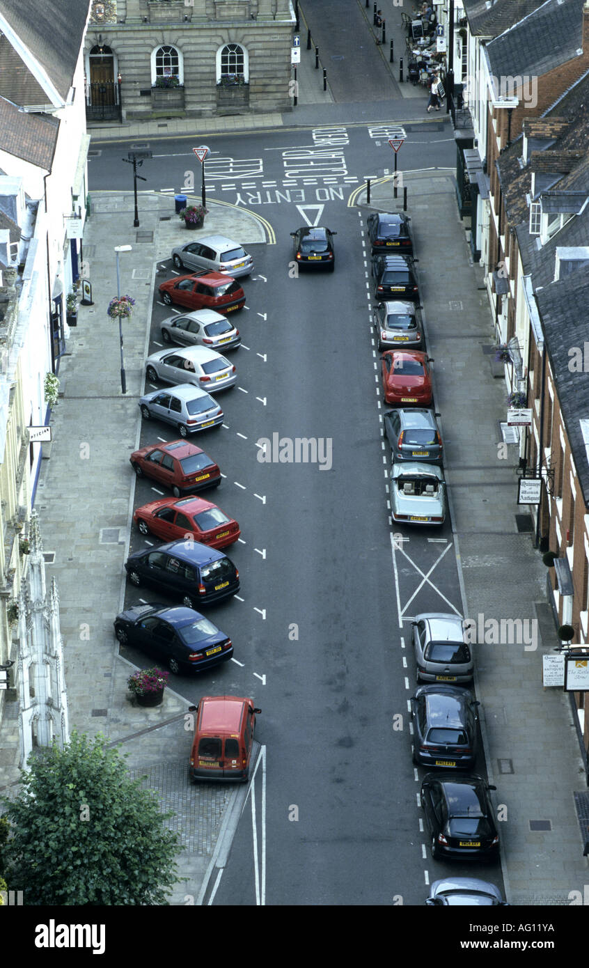 One way street uk aerial hi-res stock photography and images - Alamy