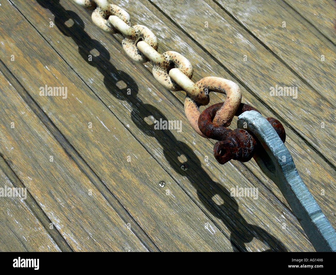 Chain and shadow Stock Photo - Alamy