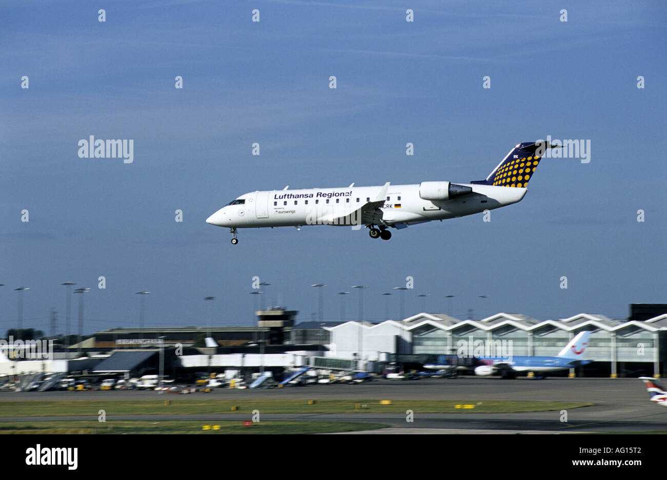 Lufthansa Regional jet Stock Photo - Alamy