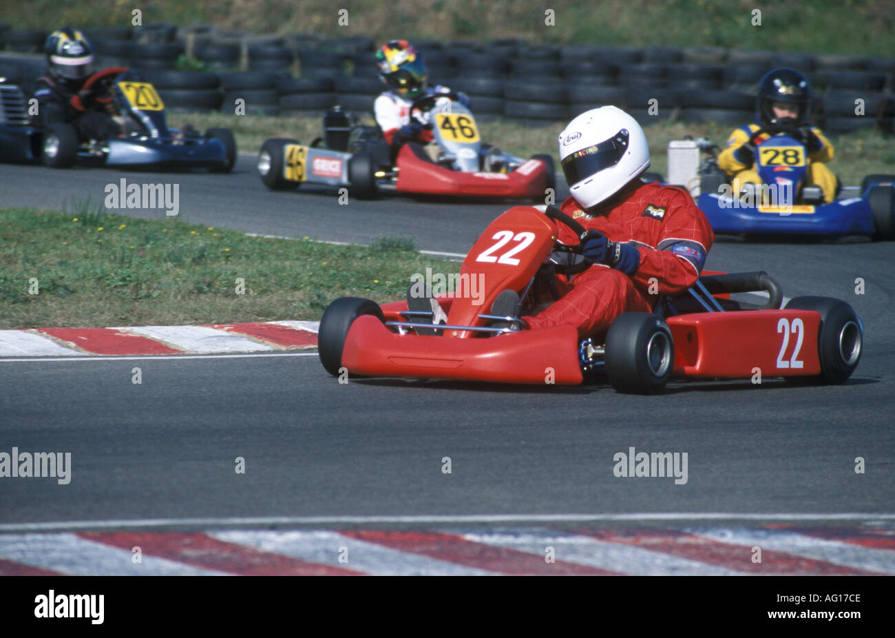 Red white go kart hi-res stock photography and images - Alamy