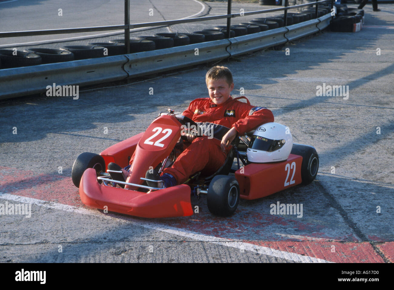 Go Kart Racing Portrait Stock Photo - Alamy