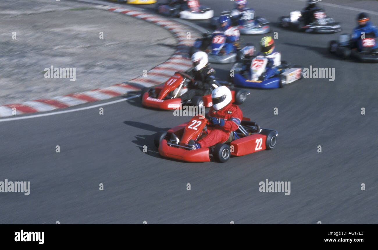 Go Kart Racing Stock Photo - Alamy