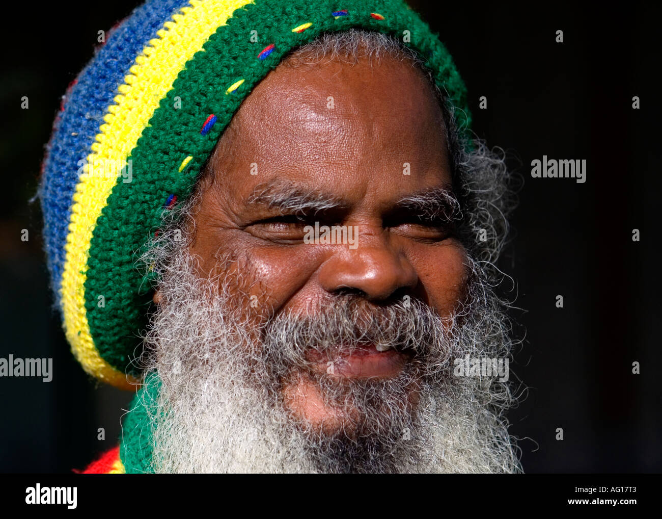 Local character - a craftsman wood-carver in Caudan, Mauritius Stock ...
