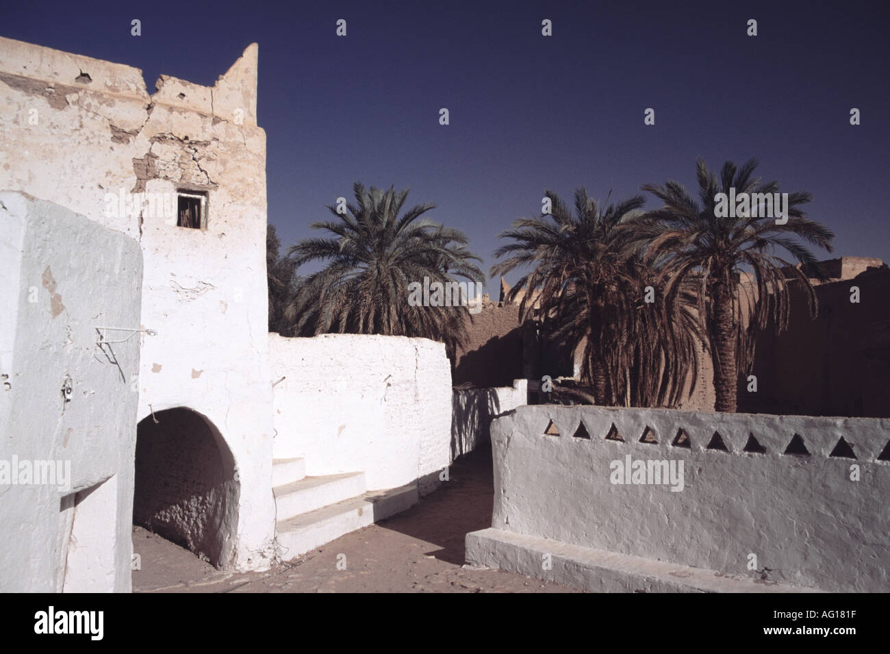 Libya Libyen old city of Ghadames historical buildings Stock Photo - Alamy