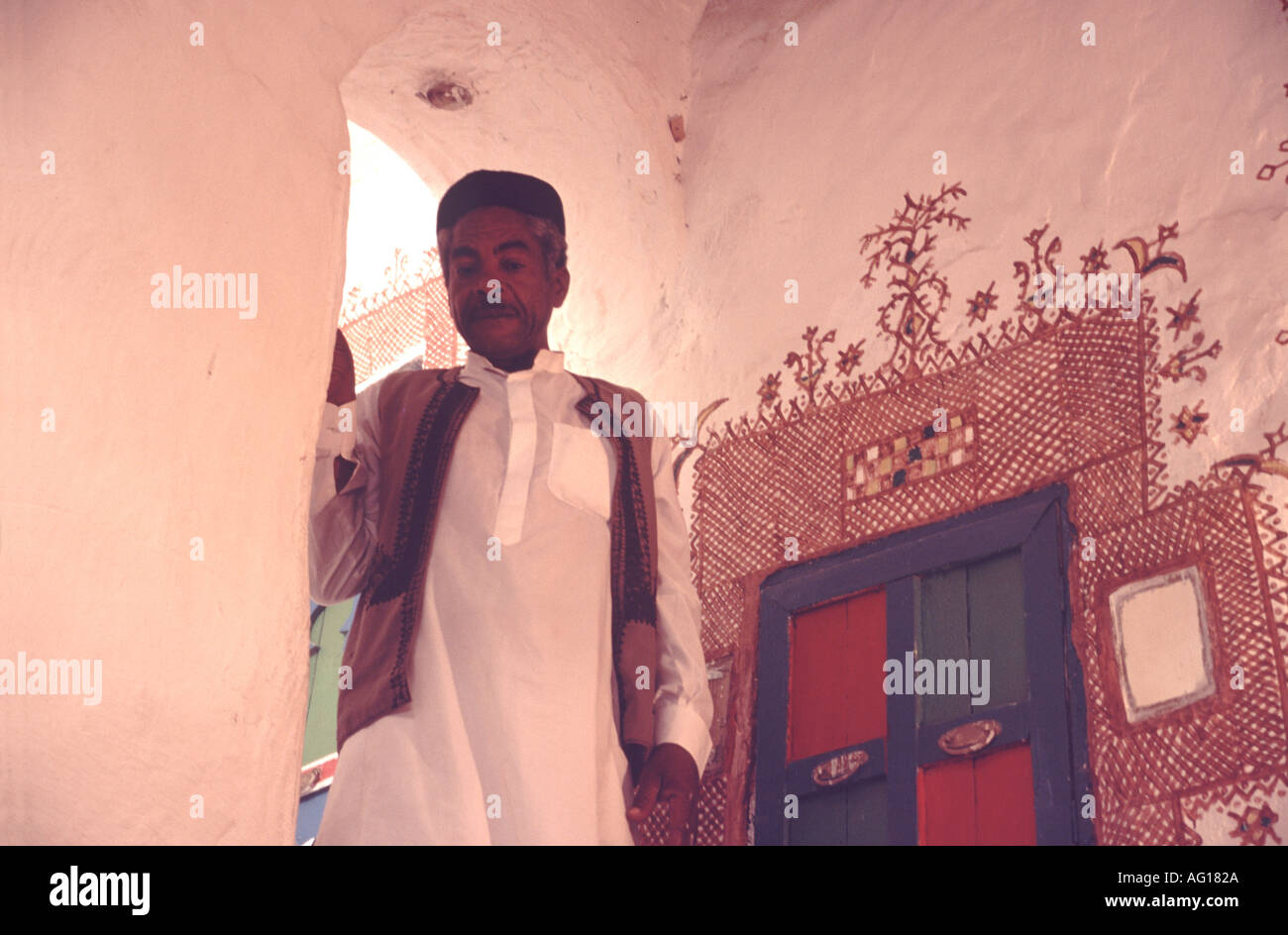 Libya Libyen old city of Ghadames historical buildings inside of an old ...