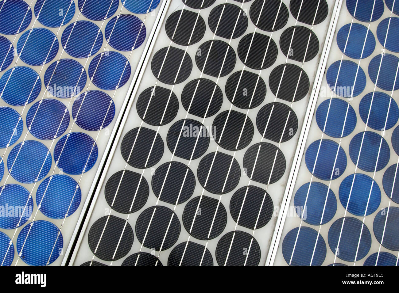 Solar panel array at the Centre for Alternative Technology Machynlleth ...