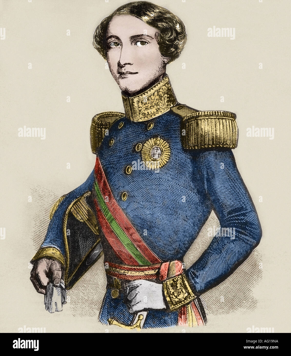 Ferdinand II, 29.10.1816 - 15.12.1885, King of Portugal 18.9.1837 - 15. ...