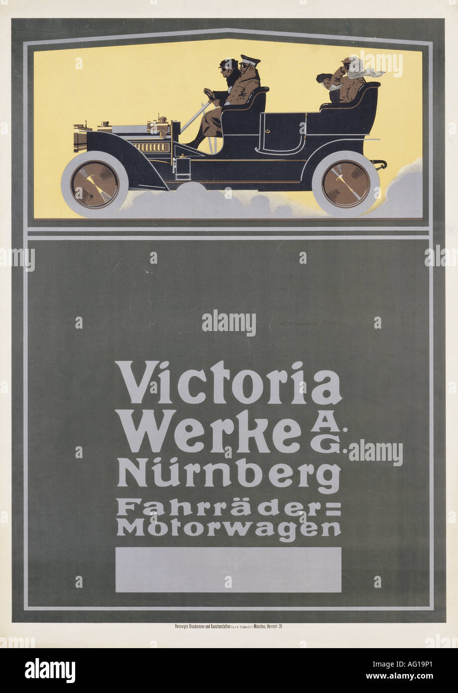 advertising, cars, Victoria Werke AG, Fahrräder und Motorwagen ...