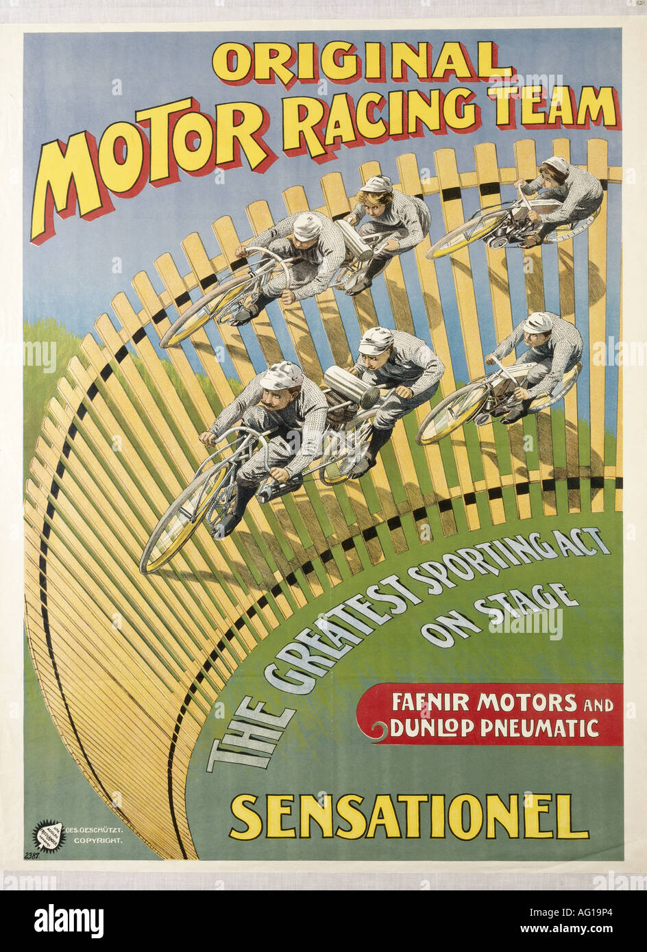 Motor racing poster hi-res stock photography and images - Alamy