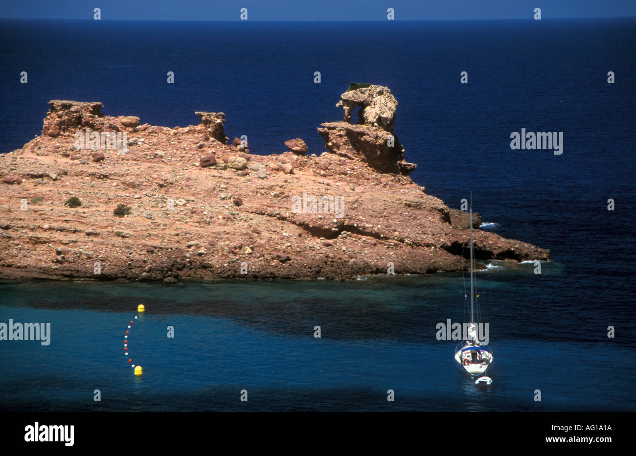 Cala Morell Menorca Stock Photo - Alamy