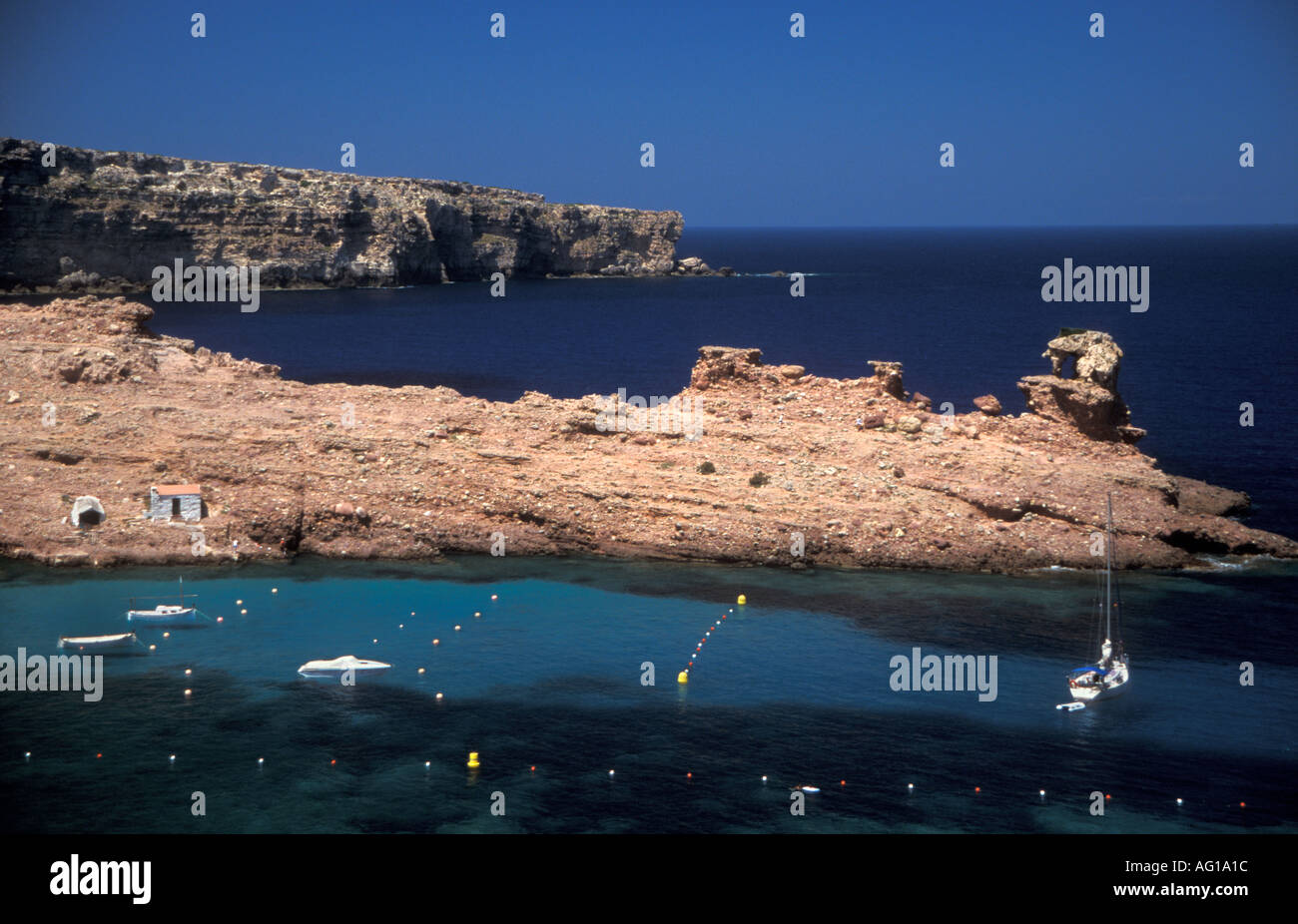 Cala Morell Menorca Stock Photo - Alamy